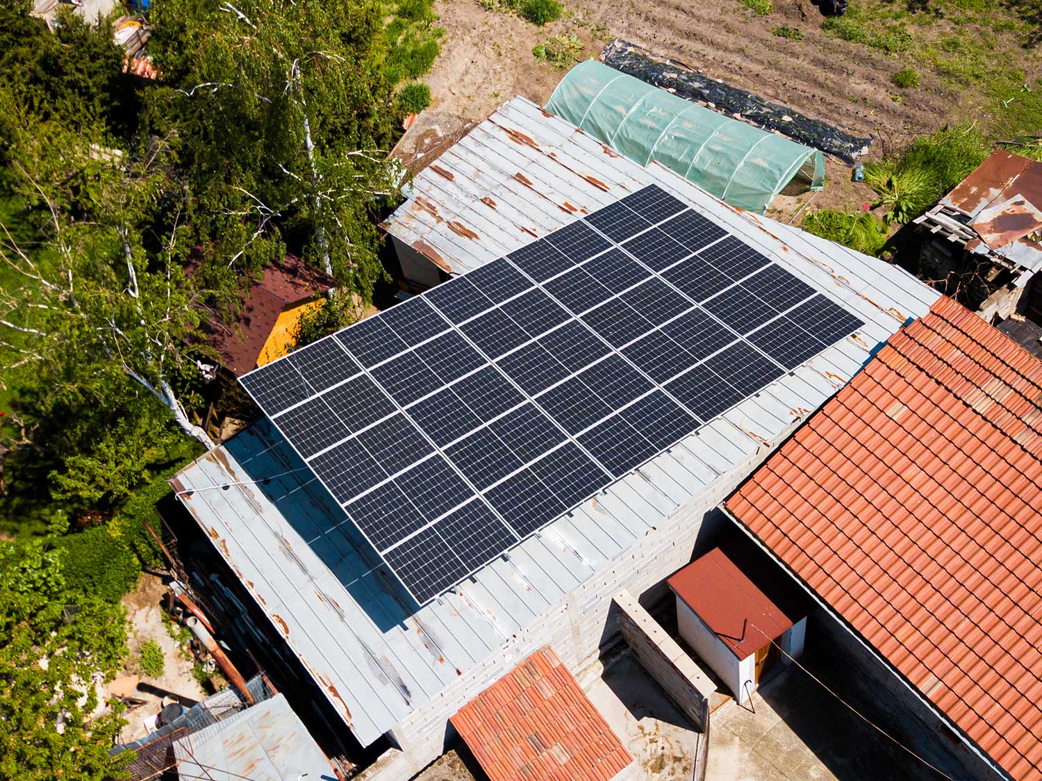 12 kWp Rooftop photovoltaic system Bratanitsa - Solarhouse
